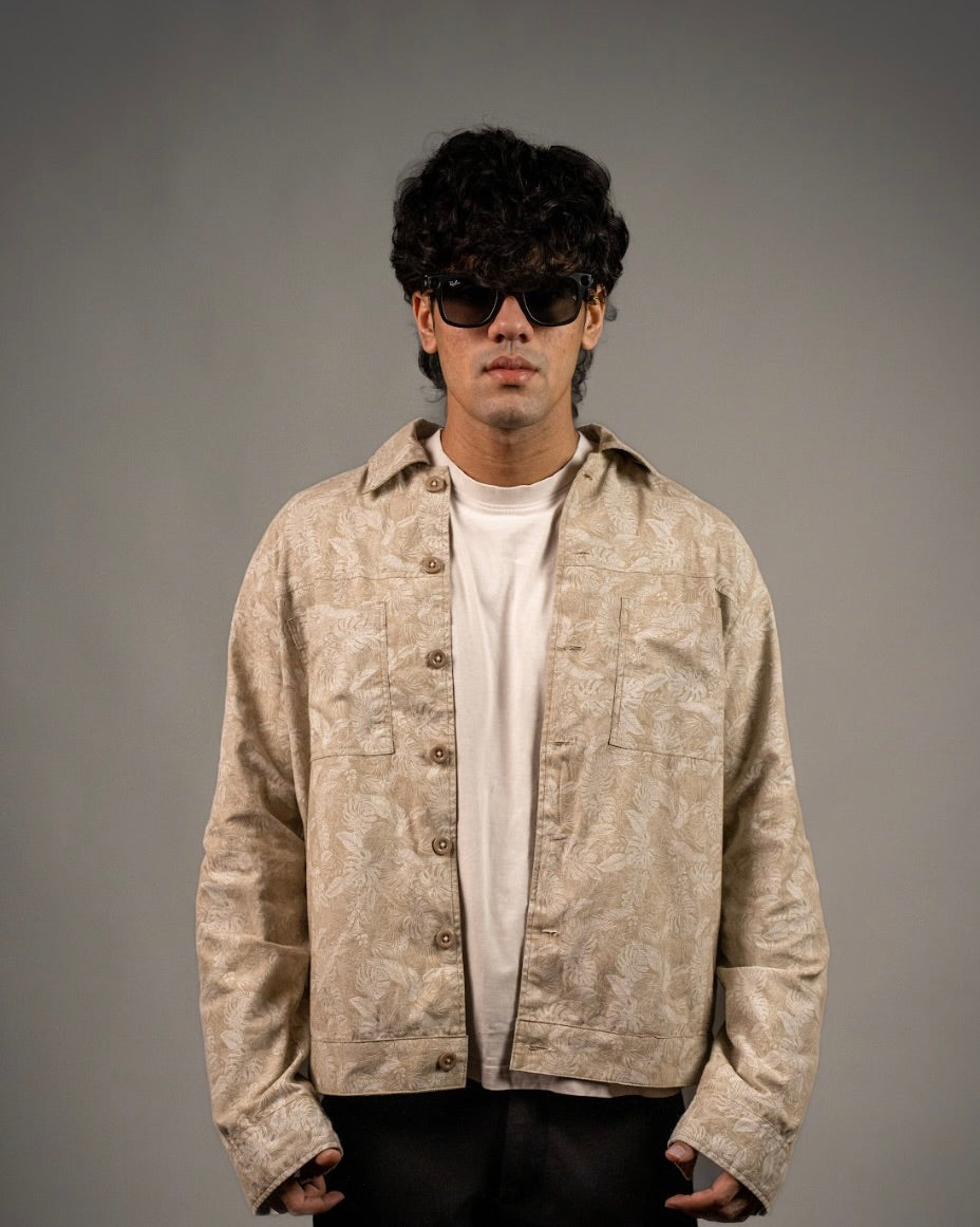 Sandleaf Printed Cotton Jacket – The Lugh Balor Store